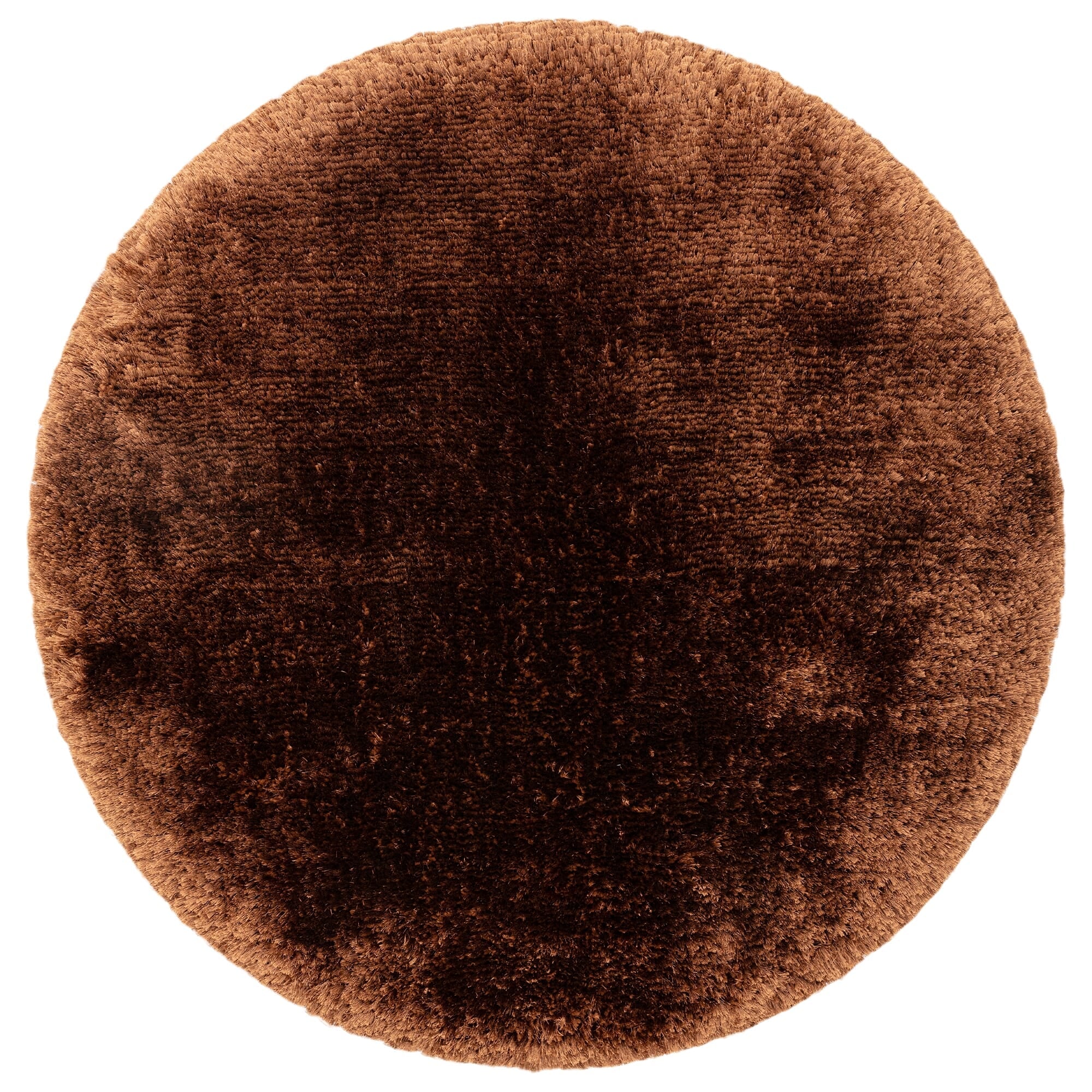 Plush Copper Round Rug – Love-Rugs