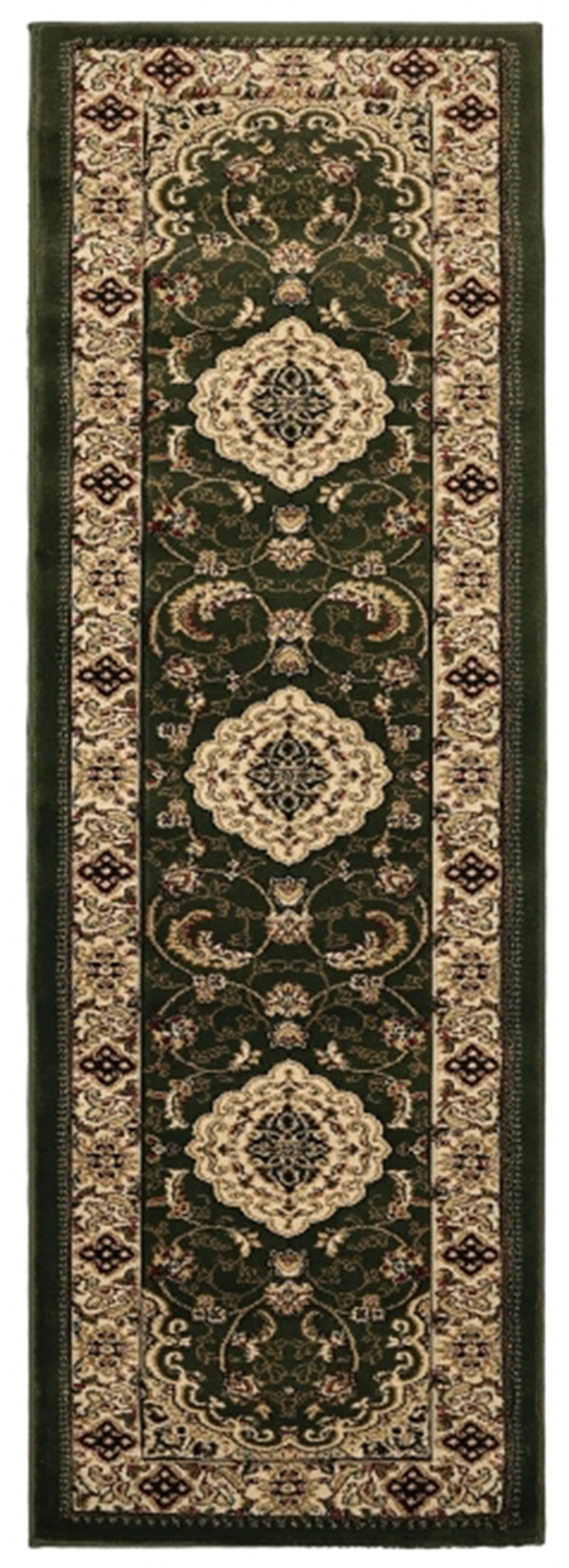 Victoria Traditional Green Runner Rug – Love-Rugs