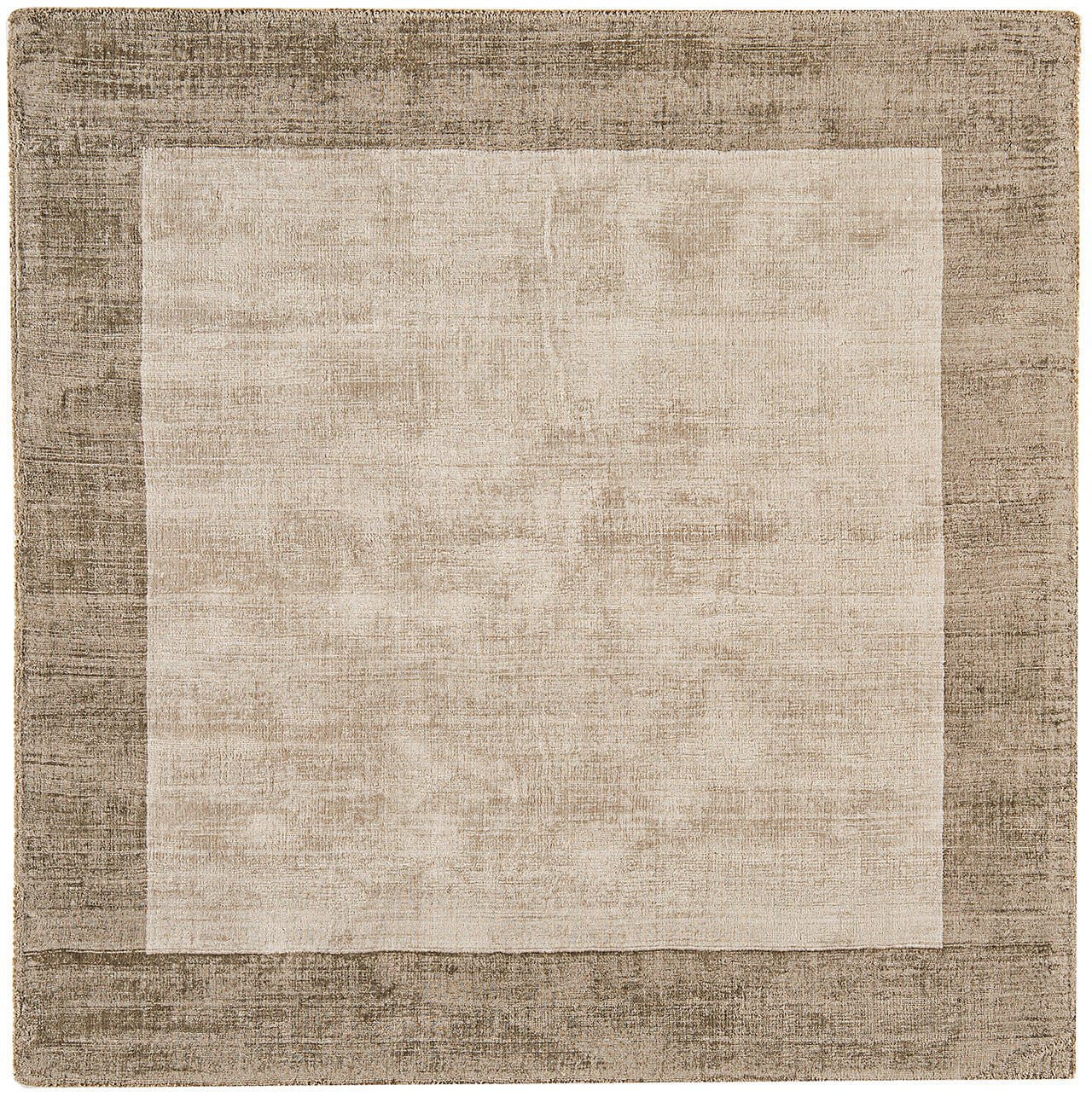 Blade Border Smoke Putty Square Rug – Love-Rugs