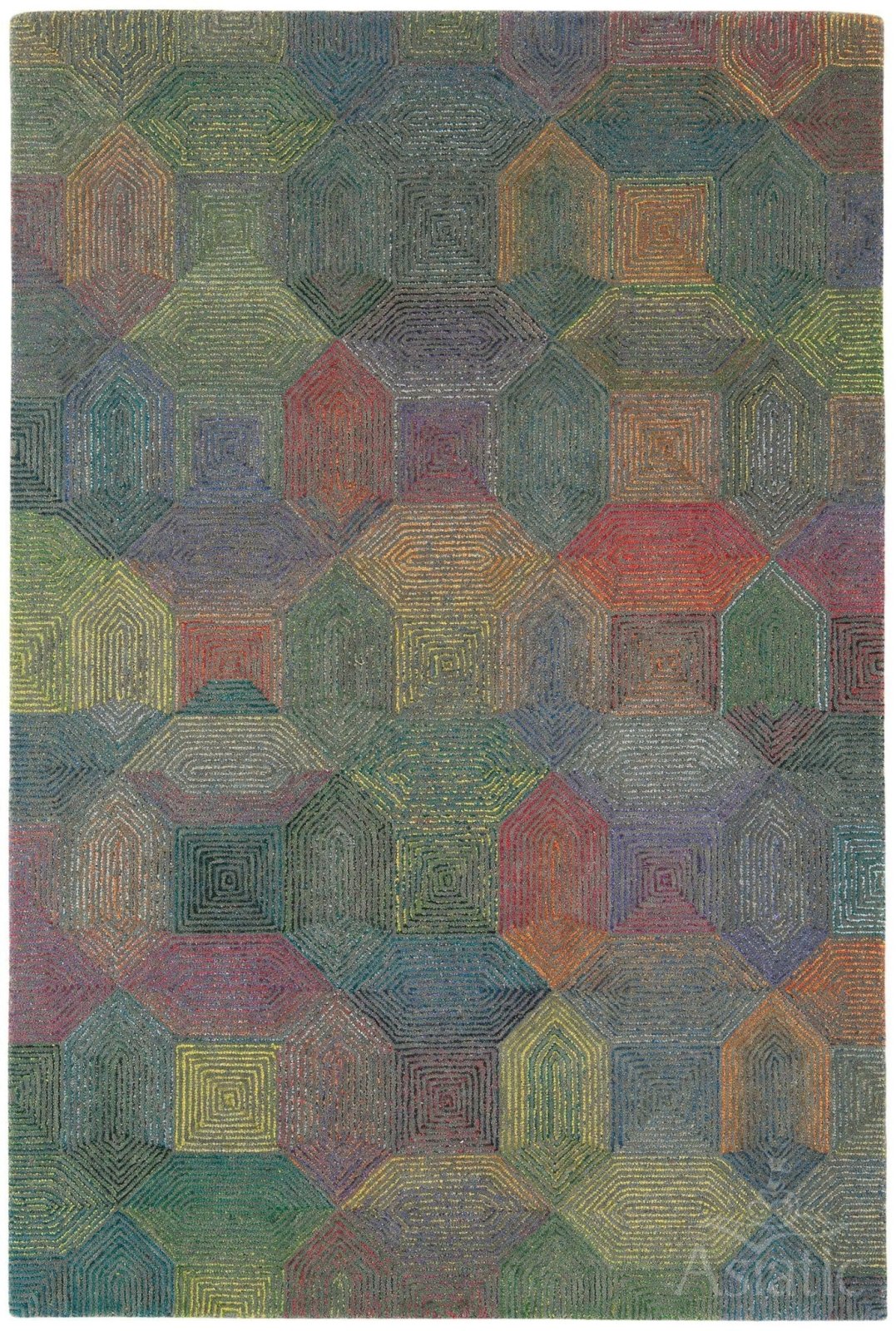 Camden Grey/Multi Rug – Love-Rugs