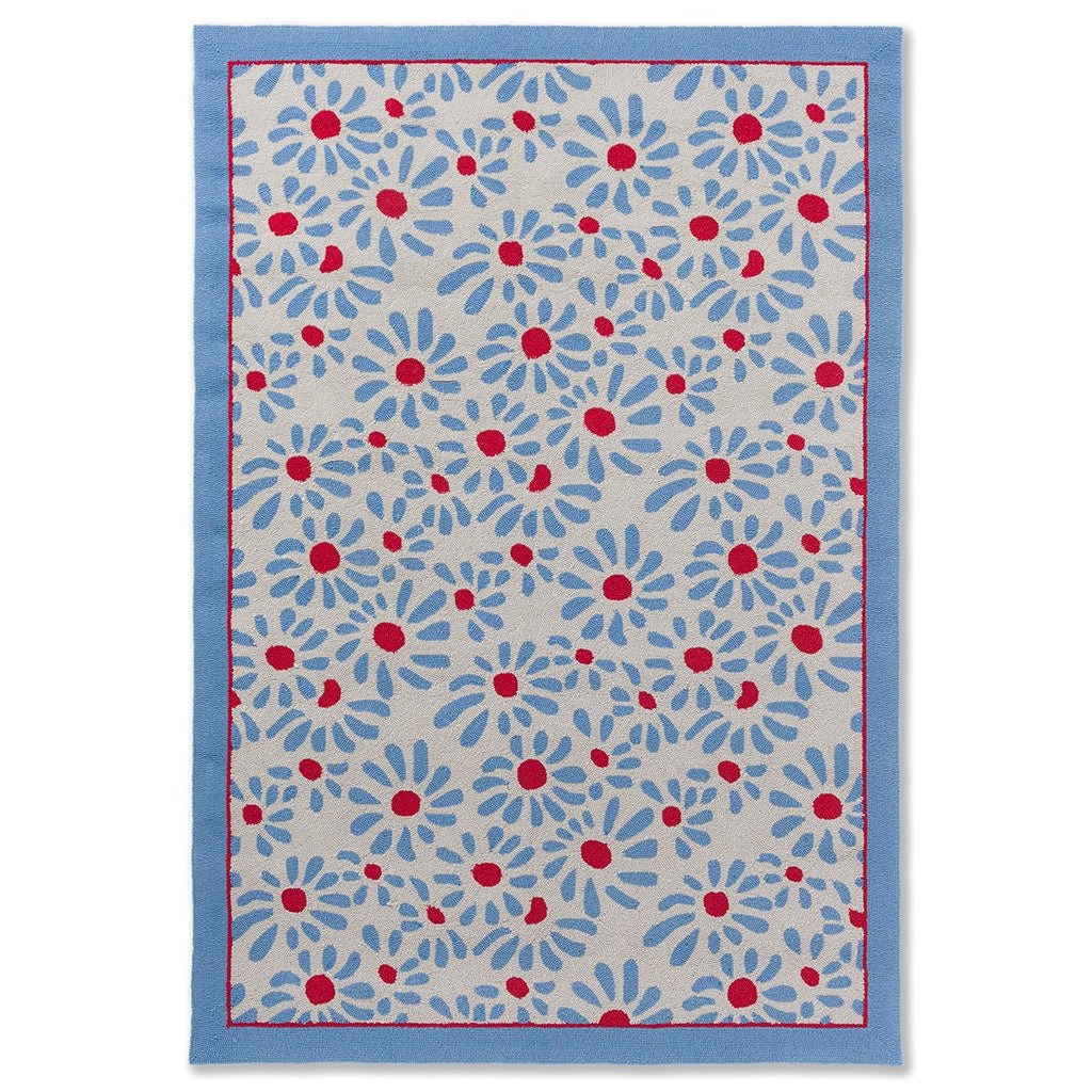 Laura Ashley Thorncliff Daisy Sky Blue Outdoor Rug – Love-Rugs