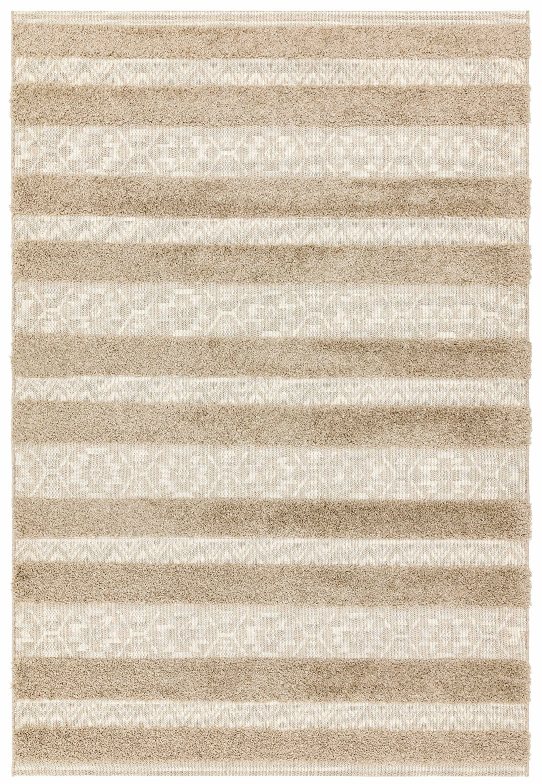 Monty Mn04 Natural Cream Stripe Rug – Love-Rugs