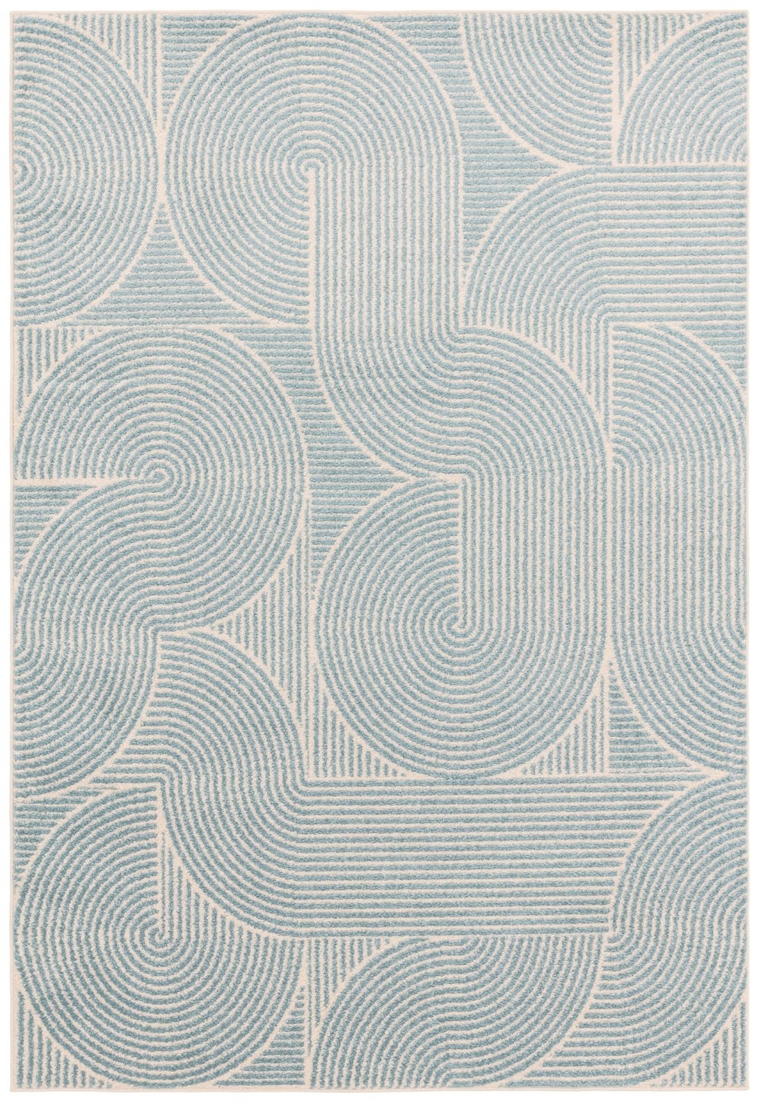 Muse Blue Swirl Rug MU02 – Love-Rugs