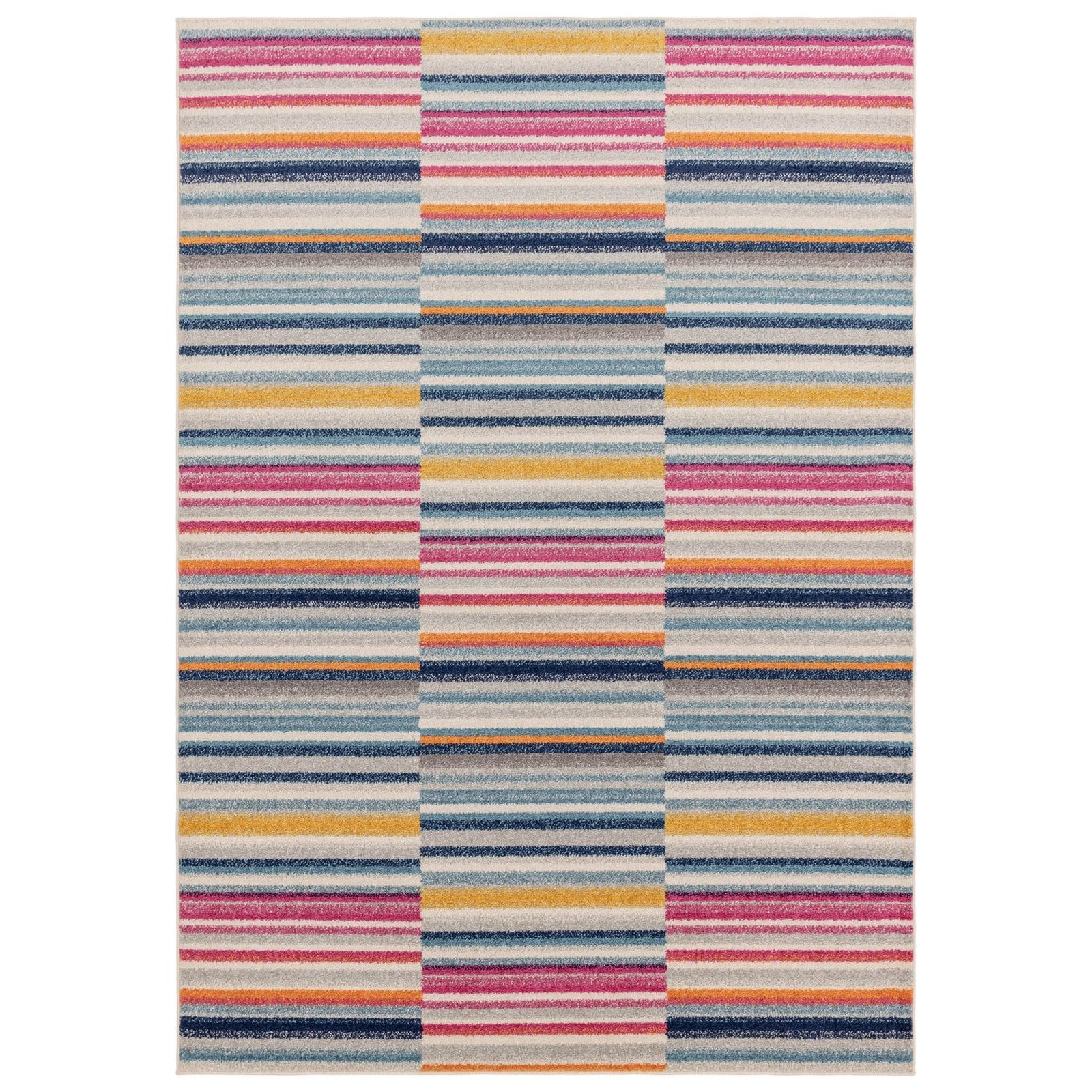 Muse Multi-Coloured Stripe Rug MU06 – Love-Rugs