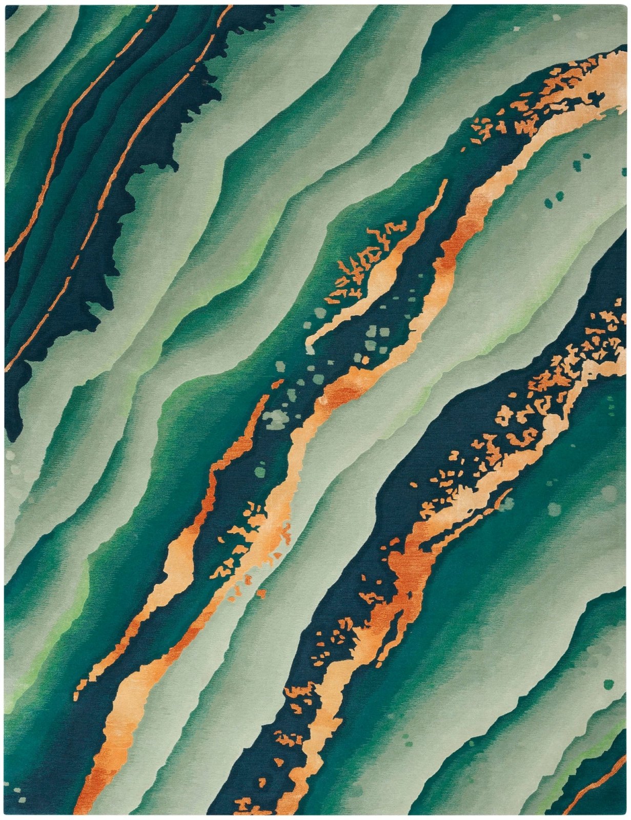 Nourison Prismatic PRS30 Emerald Rug – Love-Rugs